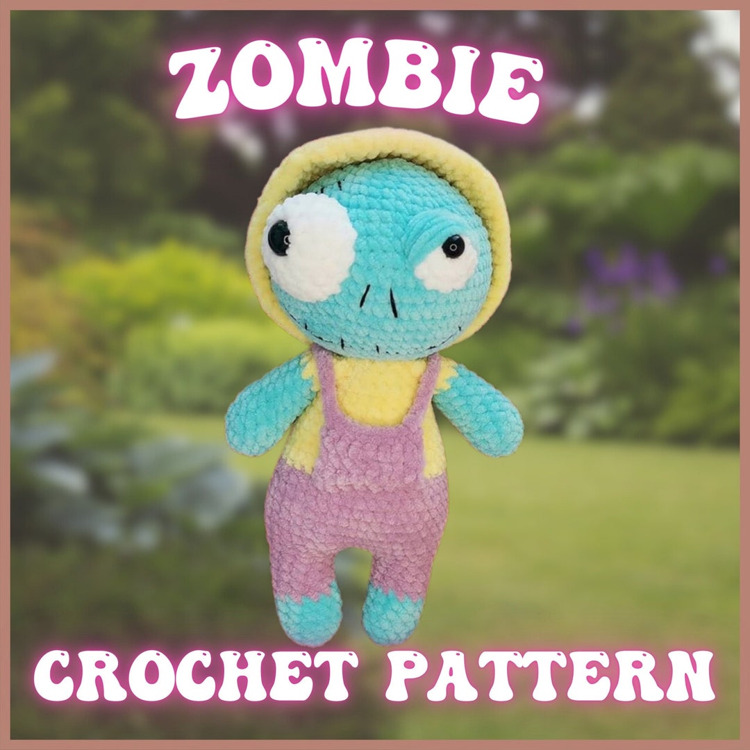 Zombie Crochet Pattern, Halloween Amigurumi Crochet Pattern, DIY ...