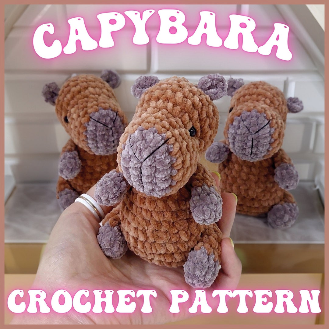 Cute Capybara Crochet Pattern, Capybara Amigurumi Crochet Pattern ...