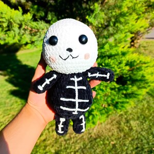 Chubby Skeleton Crochet Pattern, Halloween Crochet Pattern, Skeleton ...