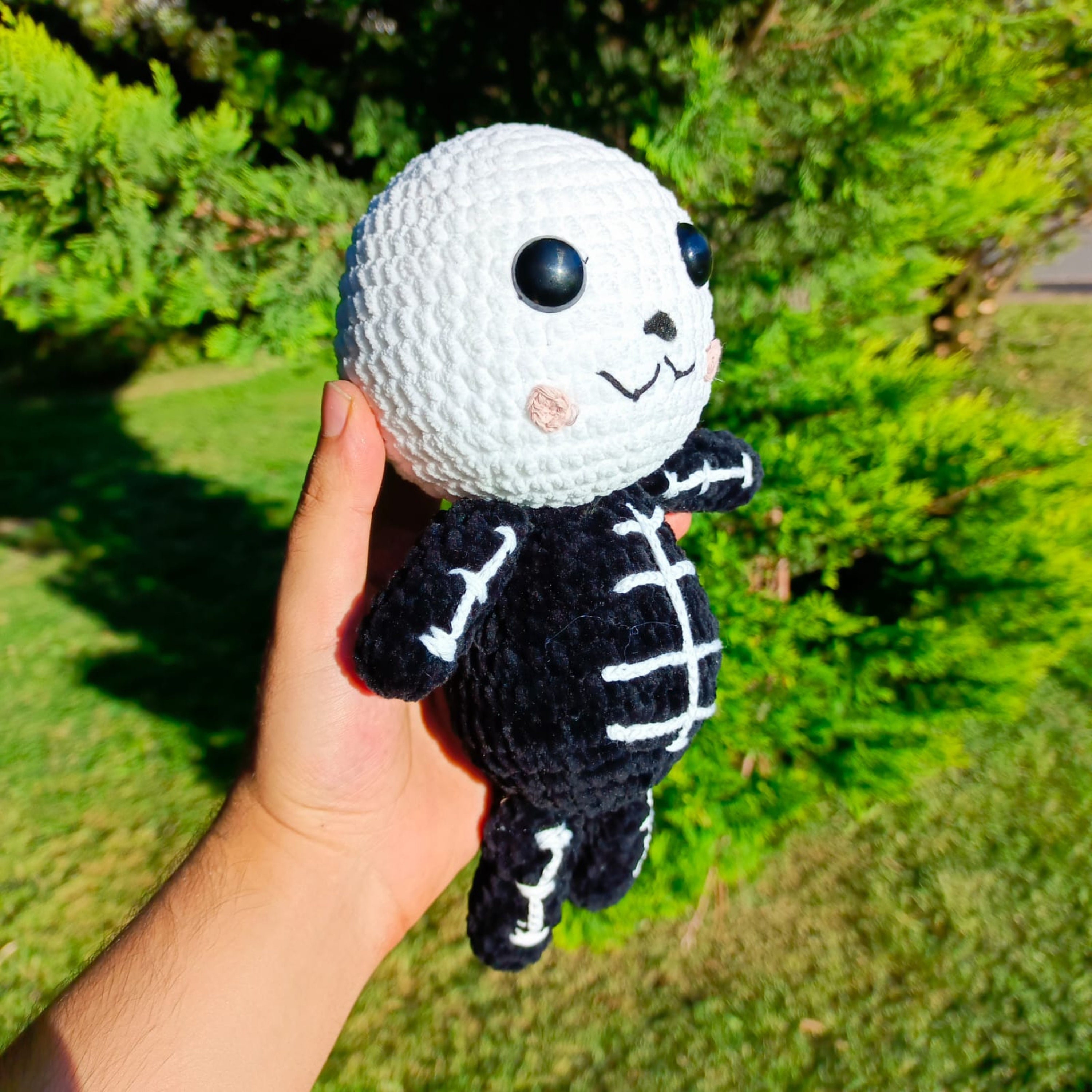 Chubby Skeleton Crochet Pattern, Halloween Crochet Pattern, Skeleton ...