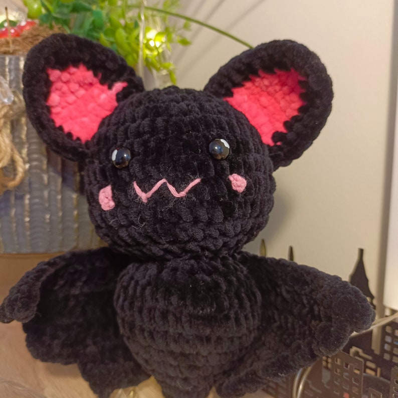Halloween Bat Crochet Pattern, Bat Amigurumi Pattern, DIY Amigurumi Bat ...