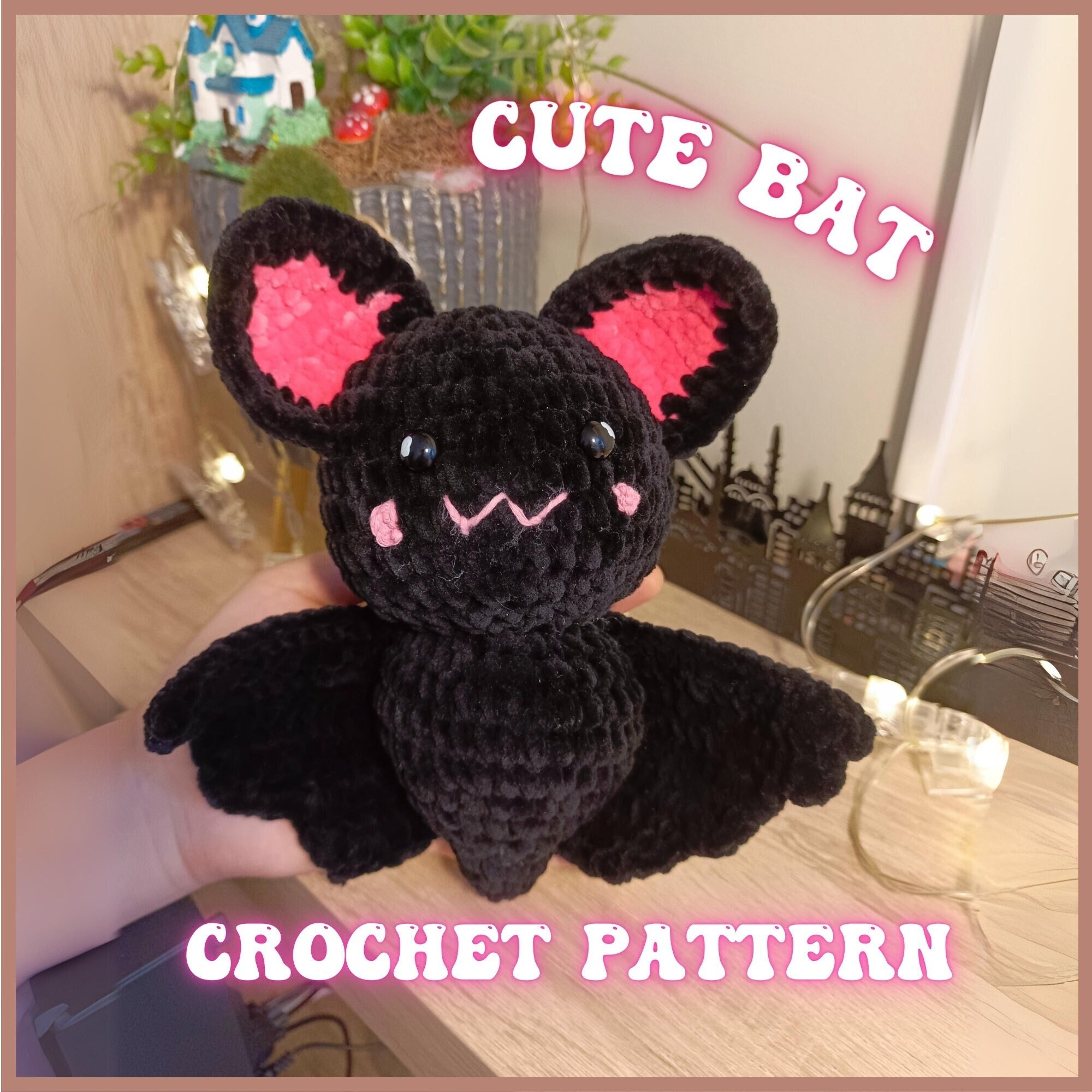 Halloween Bat Crochet Pattern, Bat Amigurumi Pattern, DIY Amigurumi Bat ...