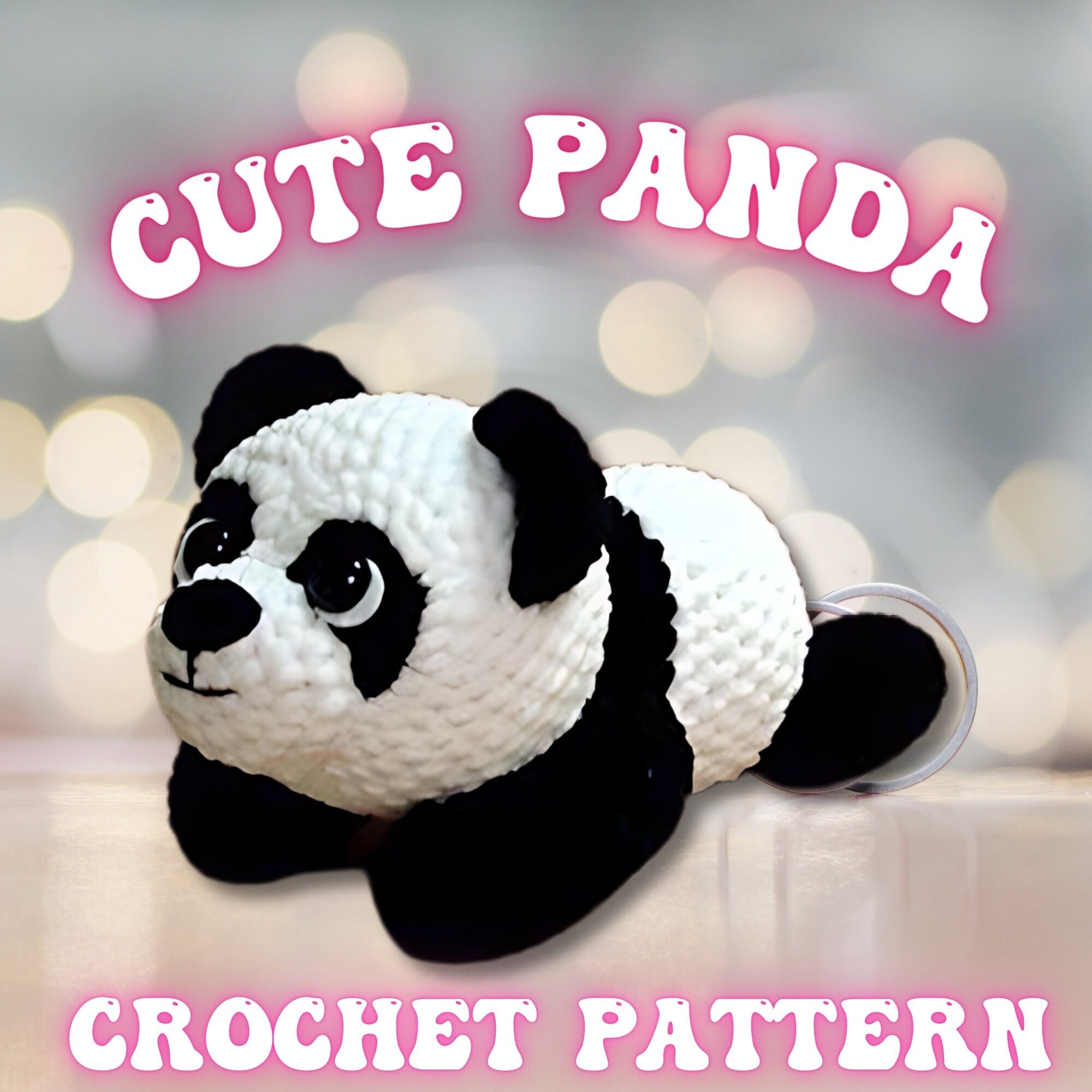 Big Panda Crochet Pattern, Panda Bear Amigurumi Crochet Pattern, Polar ...