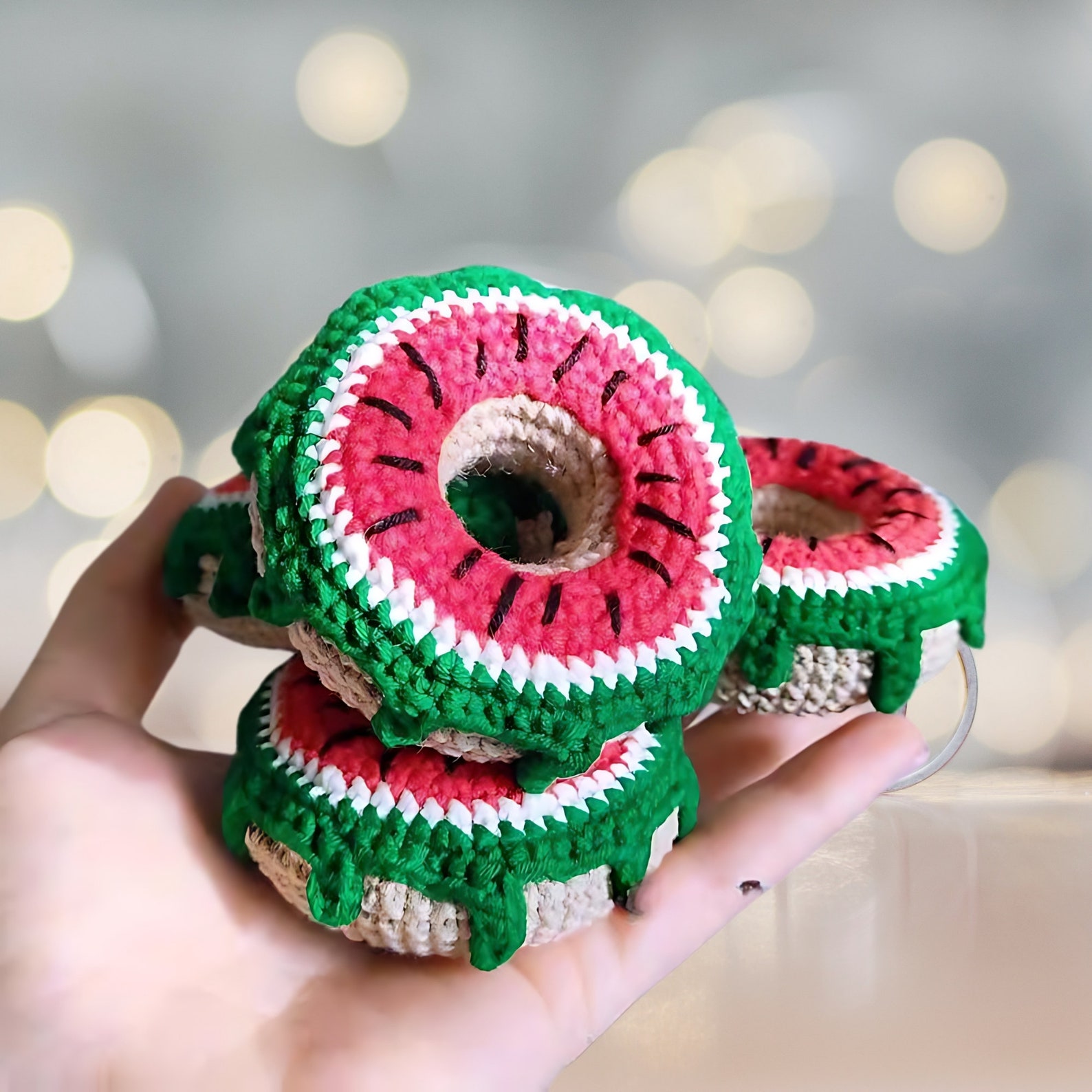 Watermelon Donut Crochet Pattern: Amigurumi Toy (PDF Pattern) - Etsy