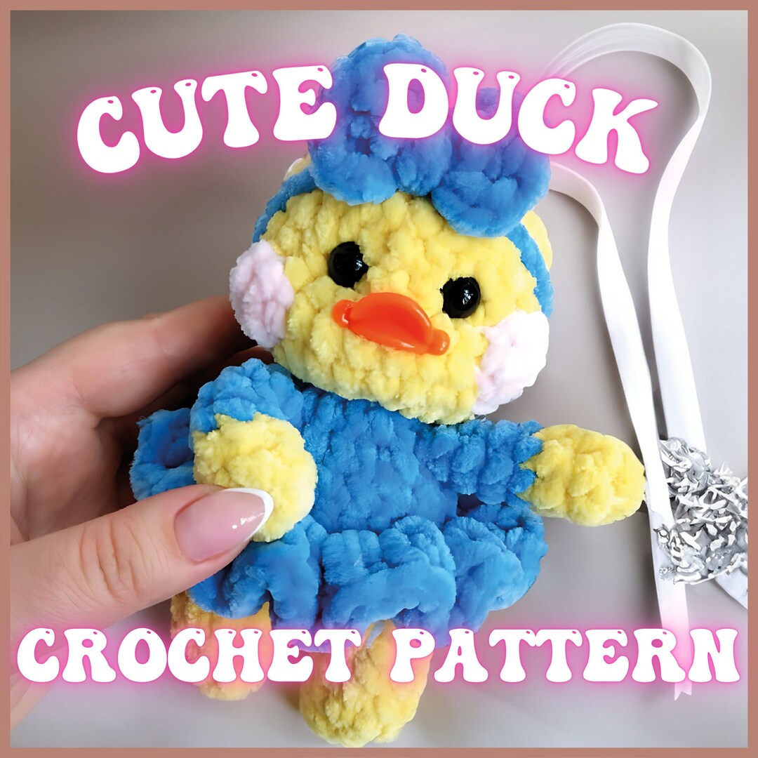 Cute Duck Crochet Pattern, Duckling Amigurumi Crochet Pattern, Cute ...