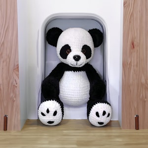 Big Panda Crochet Pattern, Panda Bear Amigurumi Crochet Pattern, Polar ...