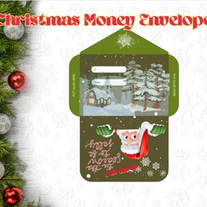 Editable / Printable Christmas Money Envelopes 21 Pages - Etsy