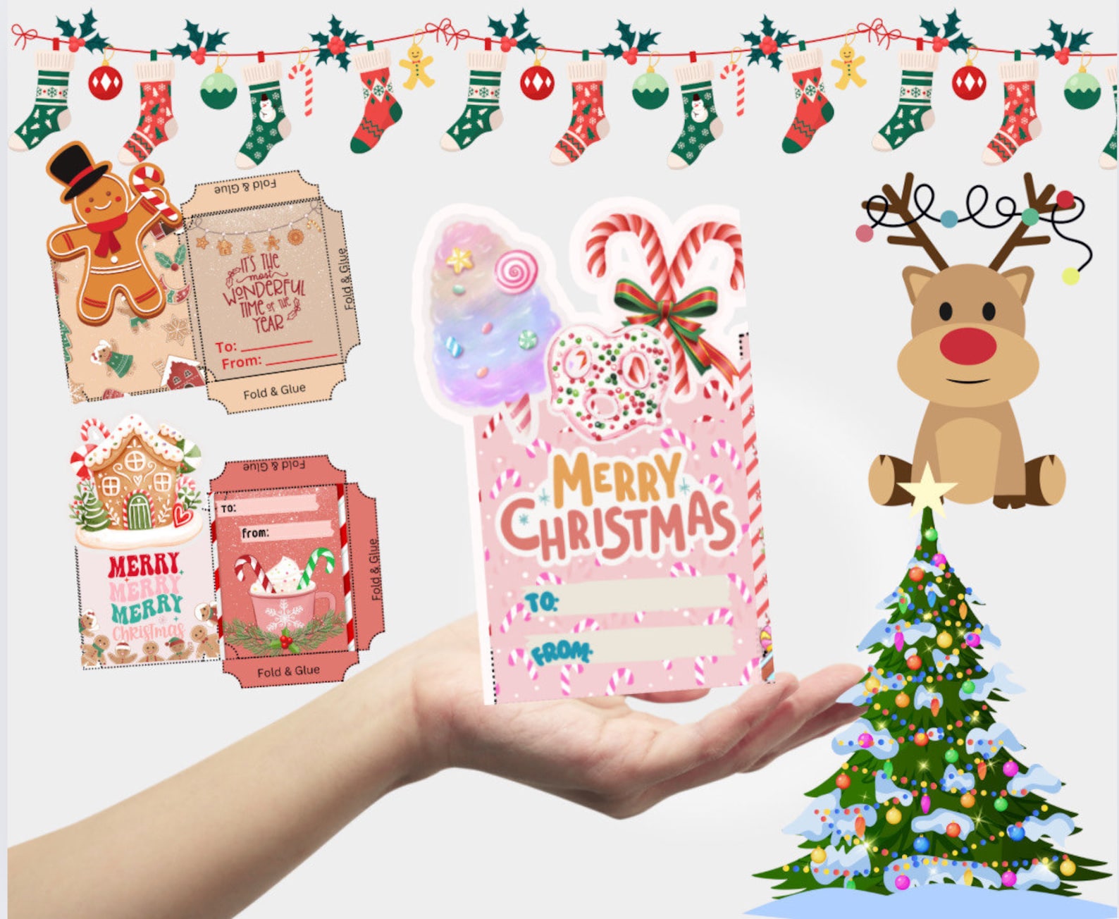 Printable Christmas Money Envelope, Christmas Money Envelope Editable ...