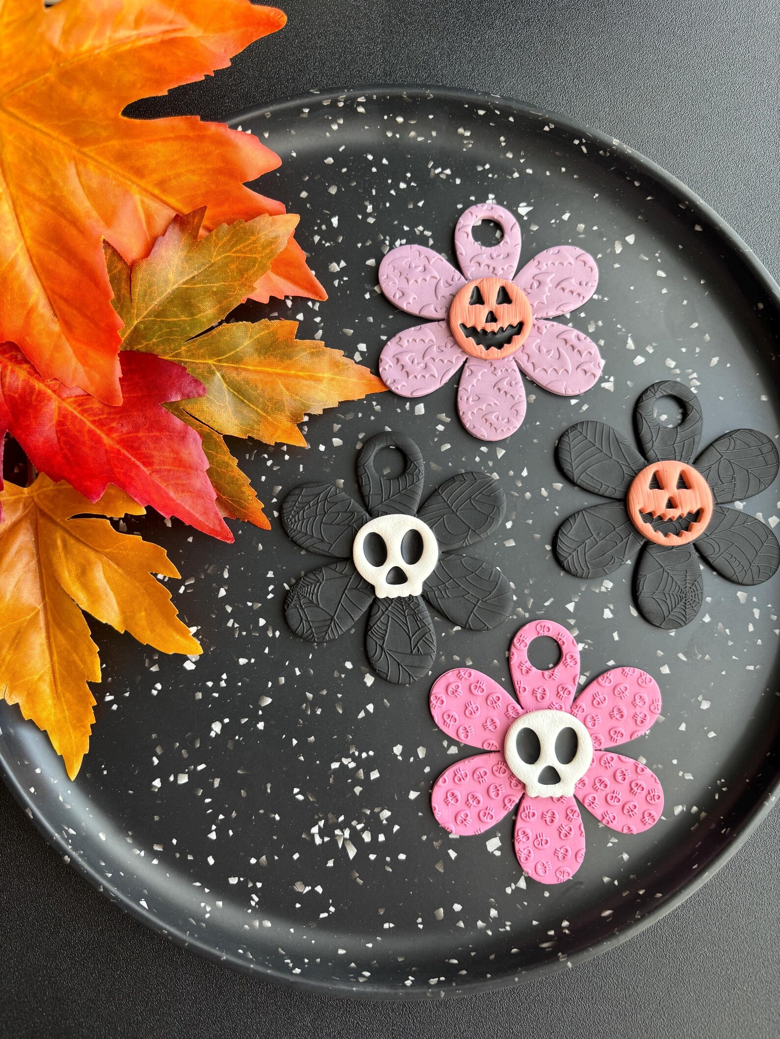 Halloween Stanley Cup Topper 40oz Skull or Pumpkin Face Flower Stanley ...