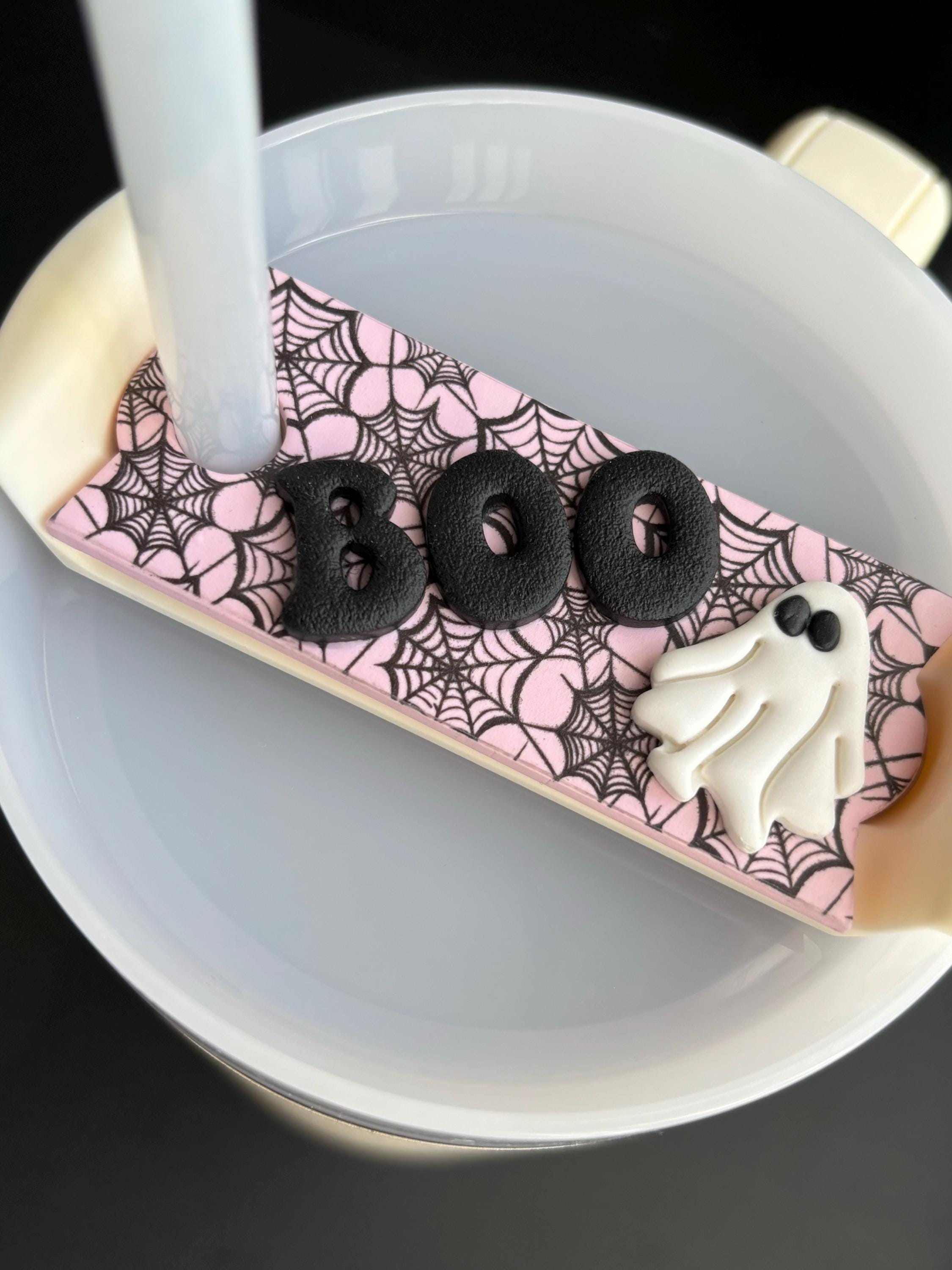Halloween Stanley Cup Topper 40oz Ghost Stanley Cup Topper Pink Tumbler ...