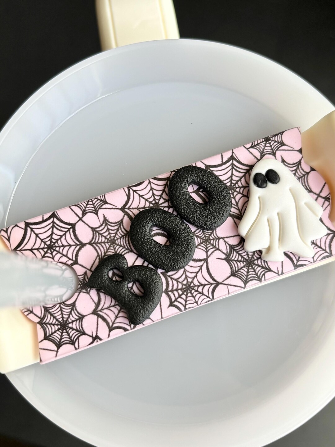 Halloween Stanley Cup Topper 40oz Ghost Stanley Cup Topper Pink Tumbler ...