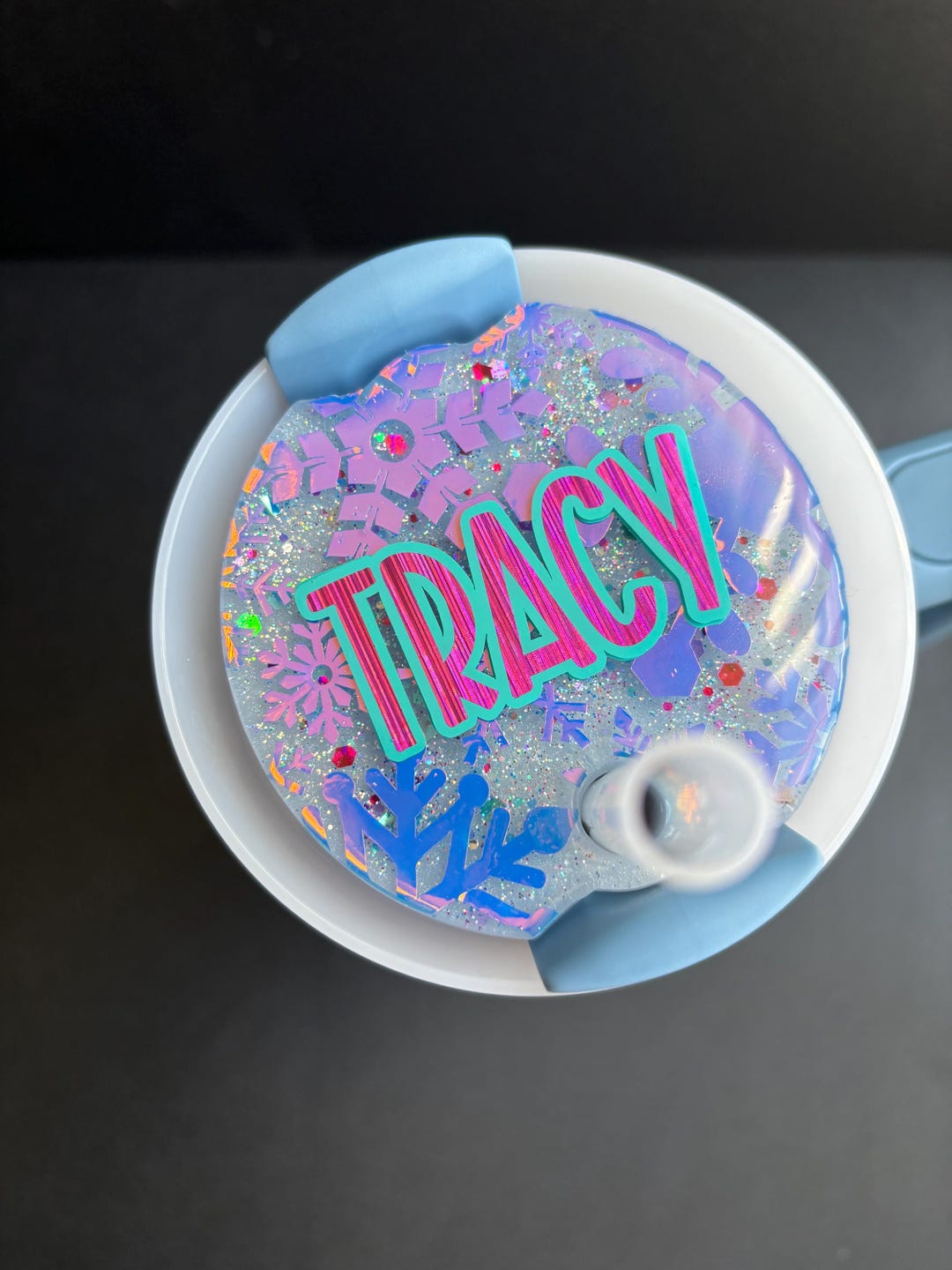 Customizable Snowflake Cup Topper Compatible With Stanley 20oz 30oz or ...