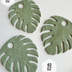 Green Textured Monstera Leaf Stanley Cup Topper 30oz or 40oz Stan Cup ...