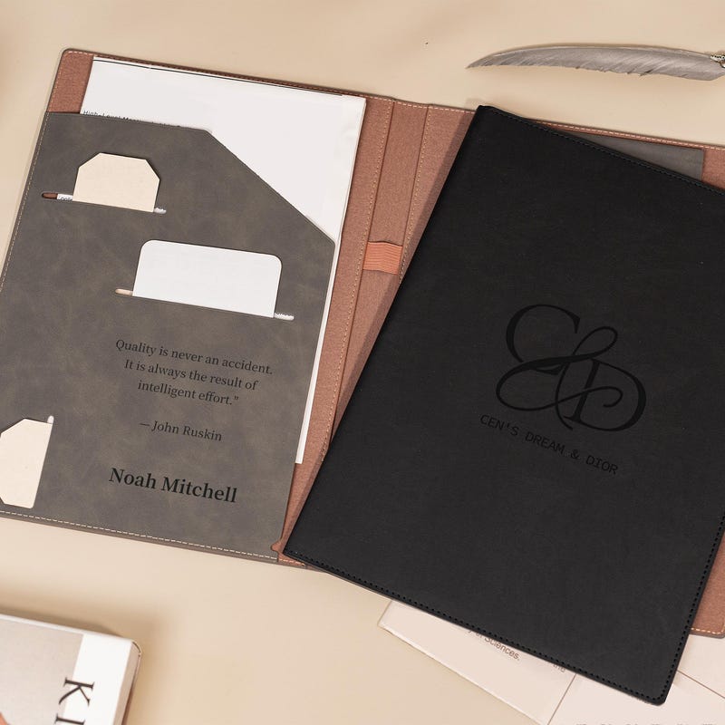 Leather Folder - Etsy