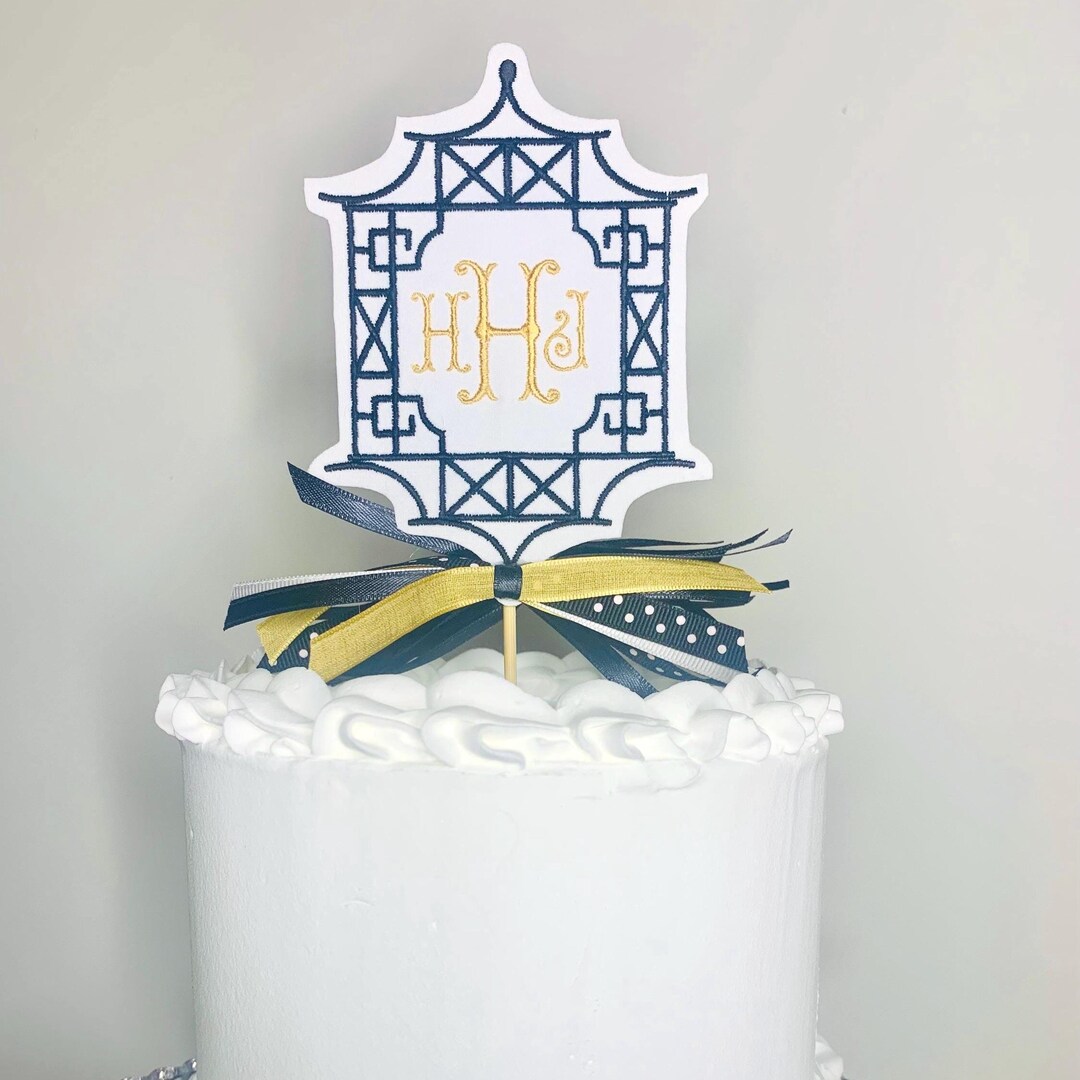 Custom, Personalized, Pagoda Cake Topper, Elegant,classic - Etsy