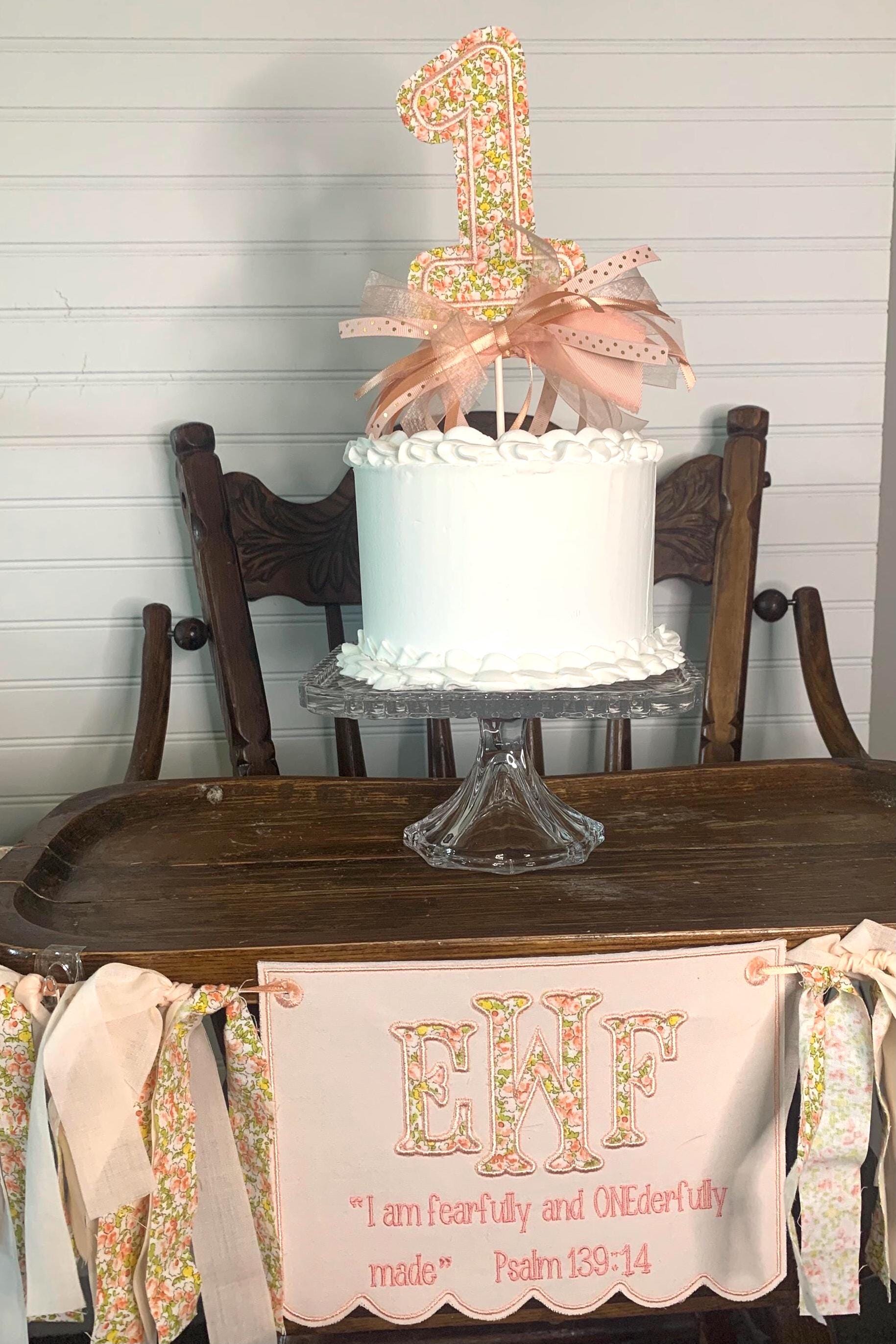 First Birthday Onederfully Made Monogram Birthday Banner - Etsy