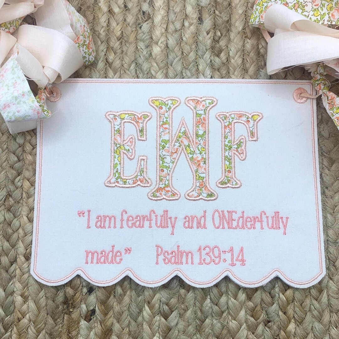 First Birthday Onederfully Made Monogram Birthday Banner - Etsy