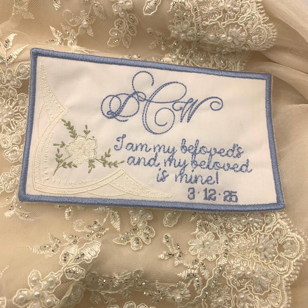 Personalized Wedding Dress Label,customized Bridal Gift, Something Blue ...