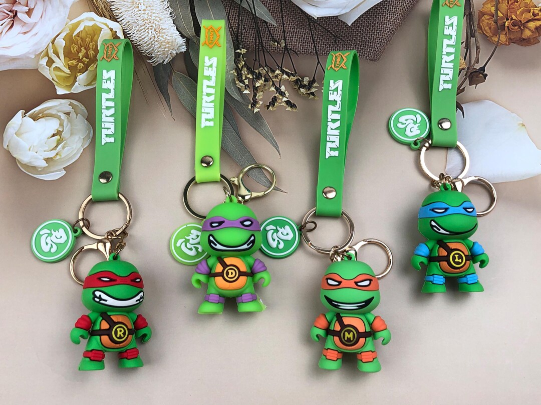 Teenage Mutant Ninja Turtles Keyrings-raphael Keychain-silicone ...