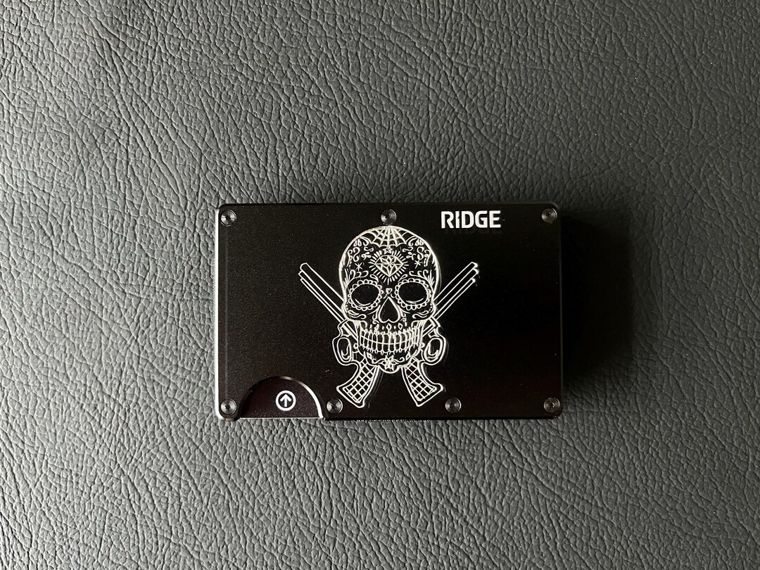 Hand Engraved RIDGE Card Wallet - Etsy