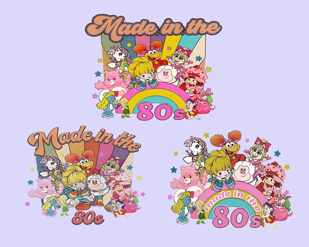 Retro Character Cartoon Png, Made in the 80s, Cartoon Friends Png, 80 ...