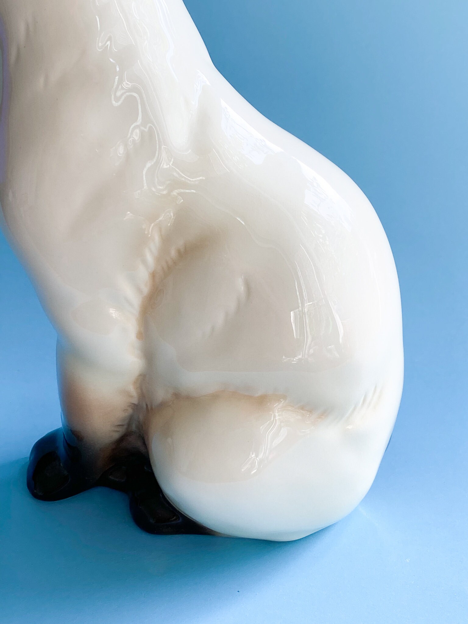 Vintage Goebel West Germany Statue / Porcelain Siamese Cat Figurine ...