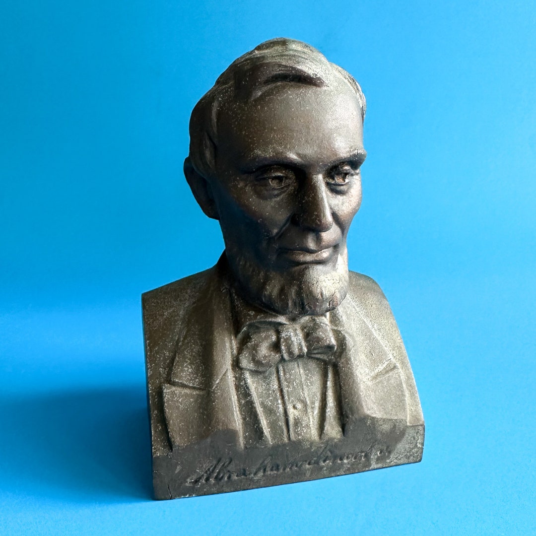 Vintage Abraham Lincoln Bust Coin Bank / American History, President ...