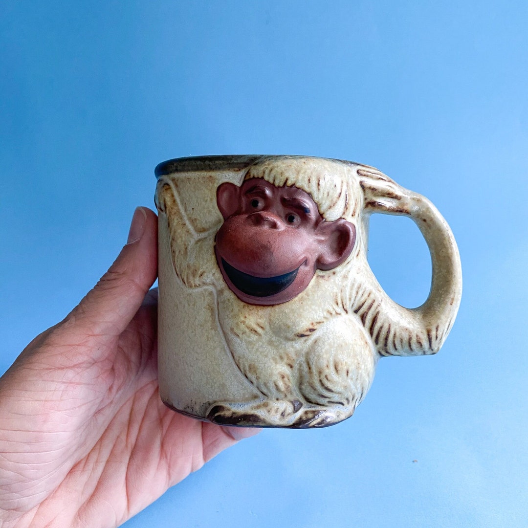 Vintage Gempo Monkey Coffee Mug / Giftcraft Japan Collectable Ceramic ...