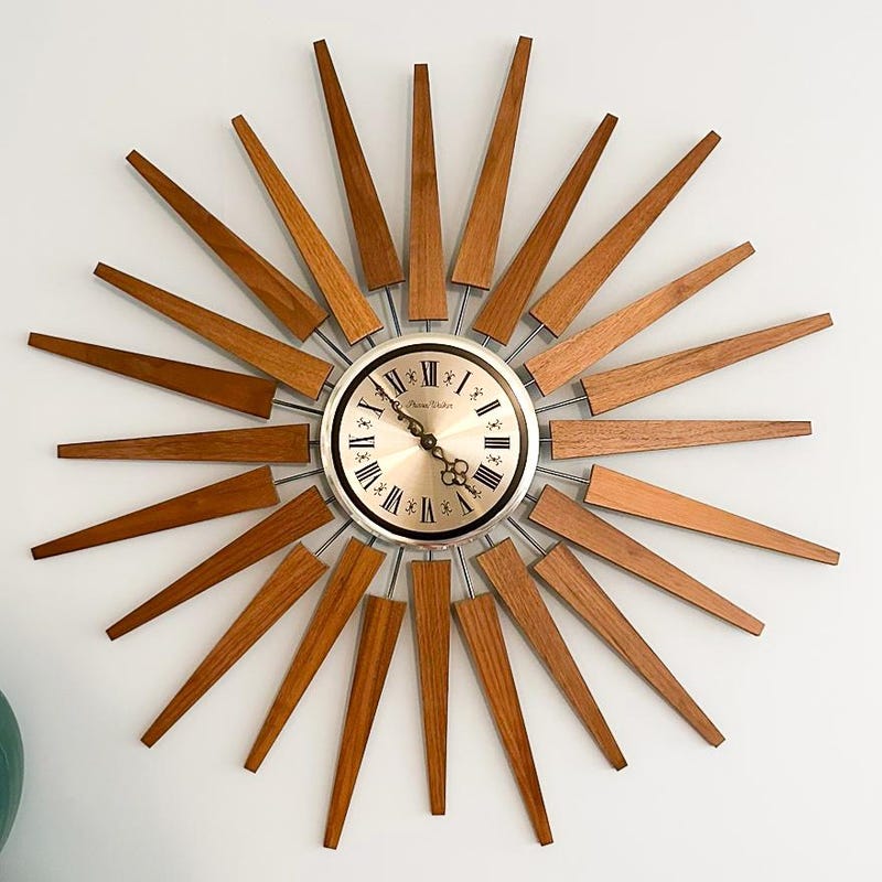 Starburst Clock - Etsy