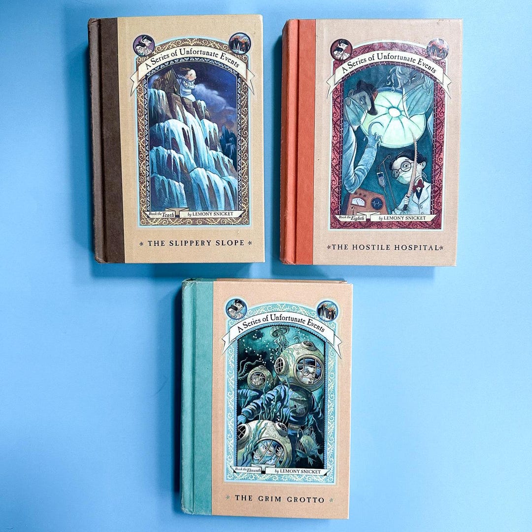 Vintage A Series of Unfortunate Events Lemony Snicket Hardcover Books ...