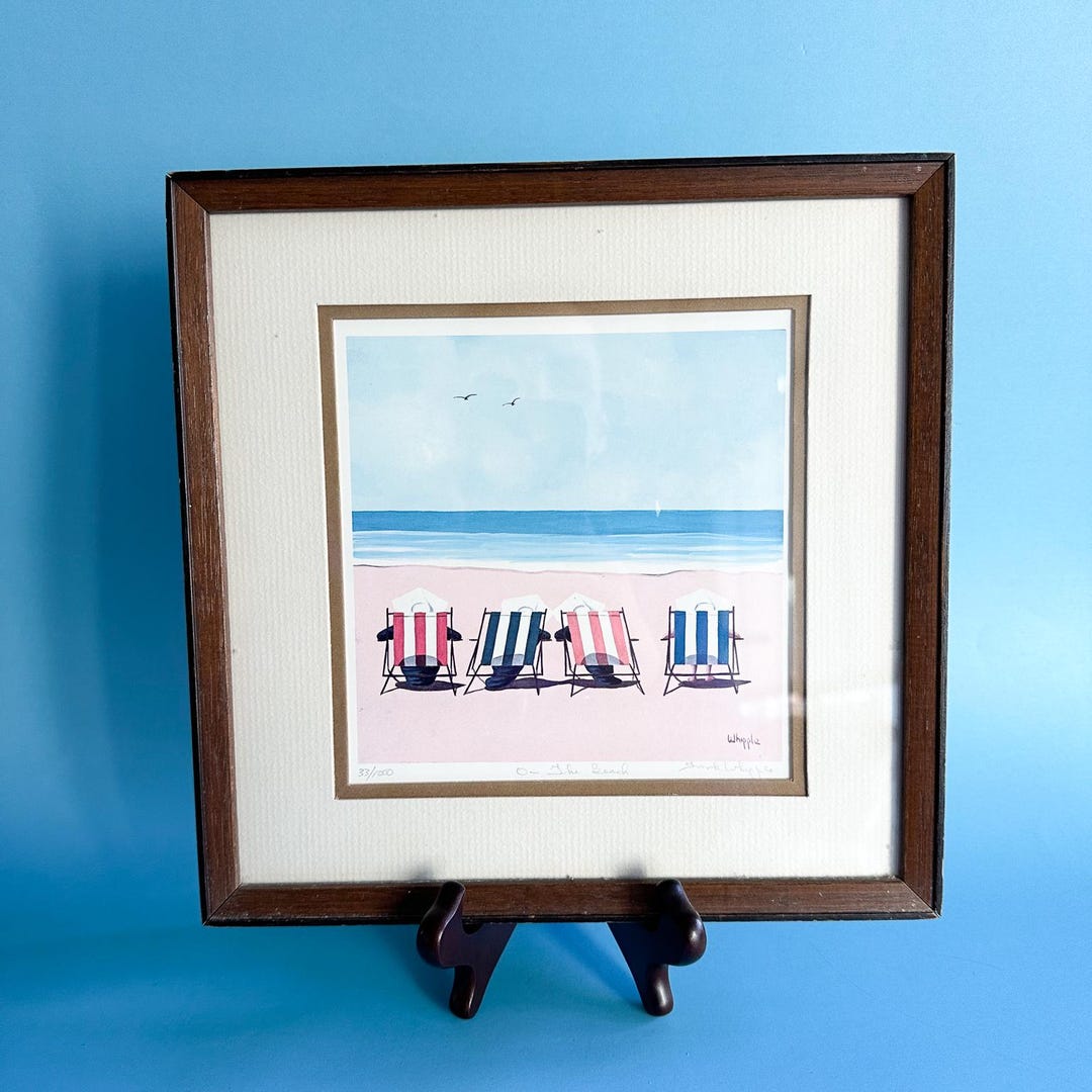 Vintage Frank Whipple Limited Edition Signed Lithograph Framed Art ...