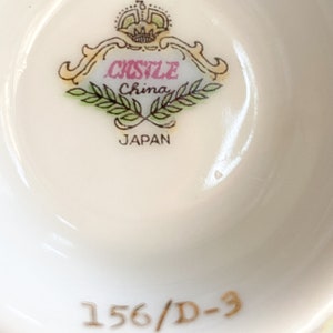 Vintage Castle China Floral Tea Cup and Saucer / Japan Tea Cups Saucers ...