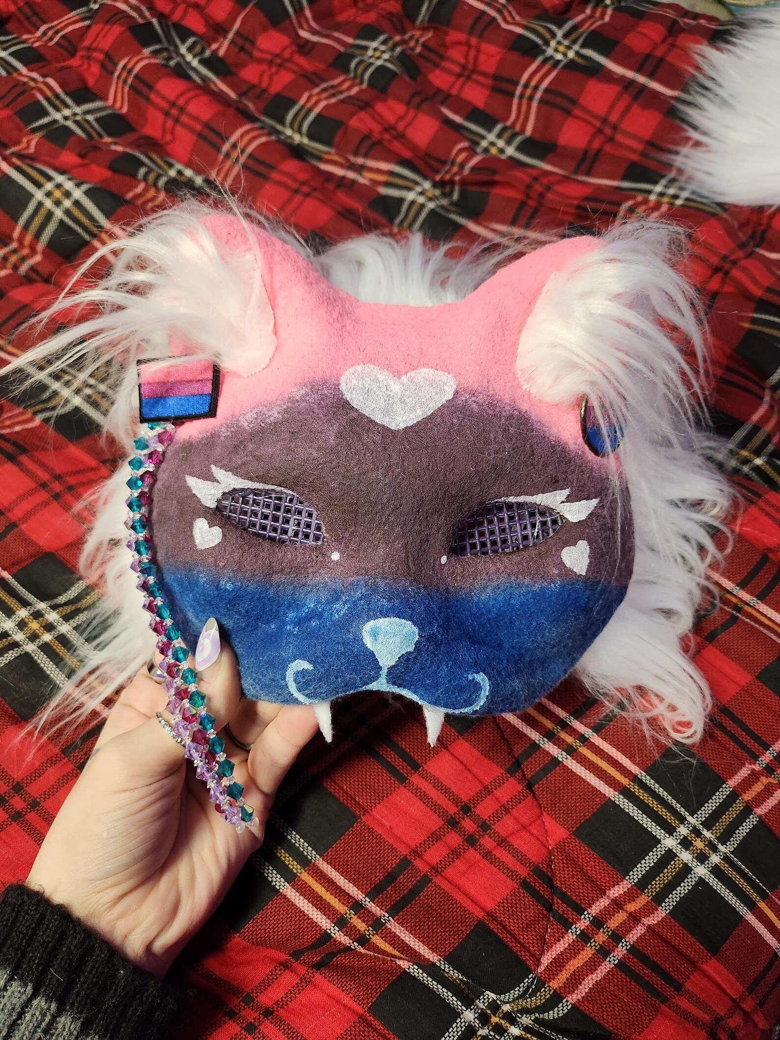 Bisexual Pride Therian Animal Cat Mask - Etsy