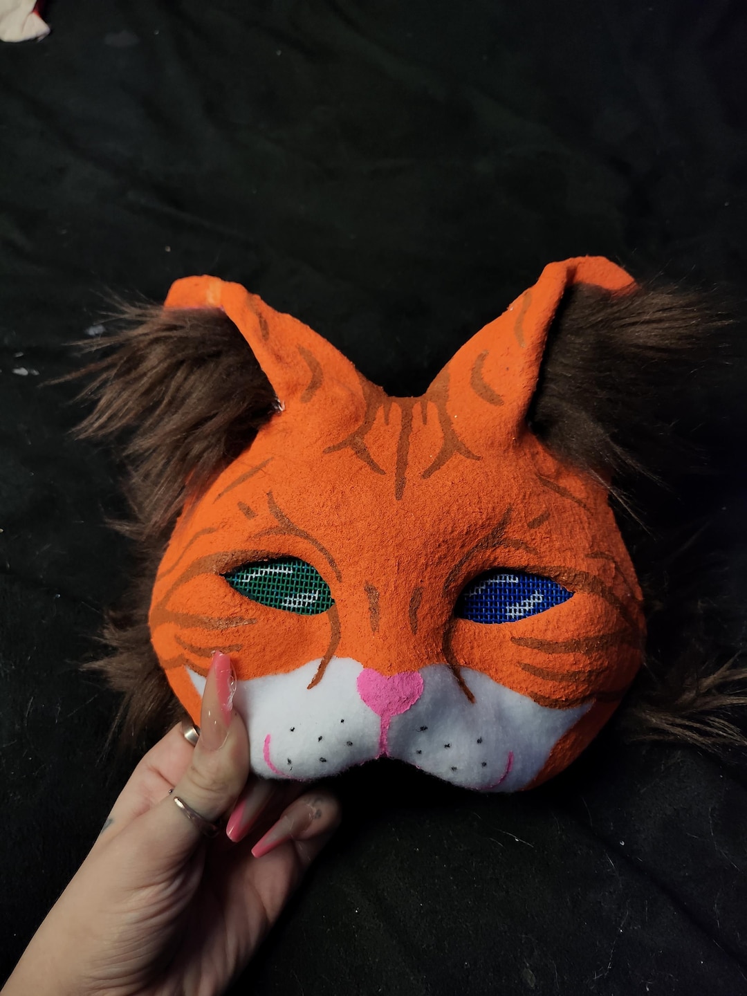 Orange Tabby Cat Animal Therian Mask - Etsy