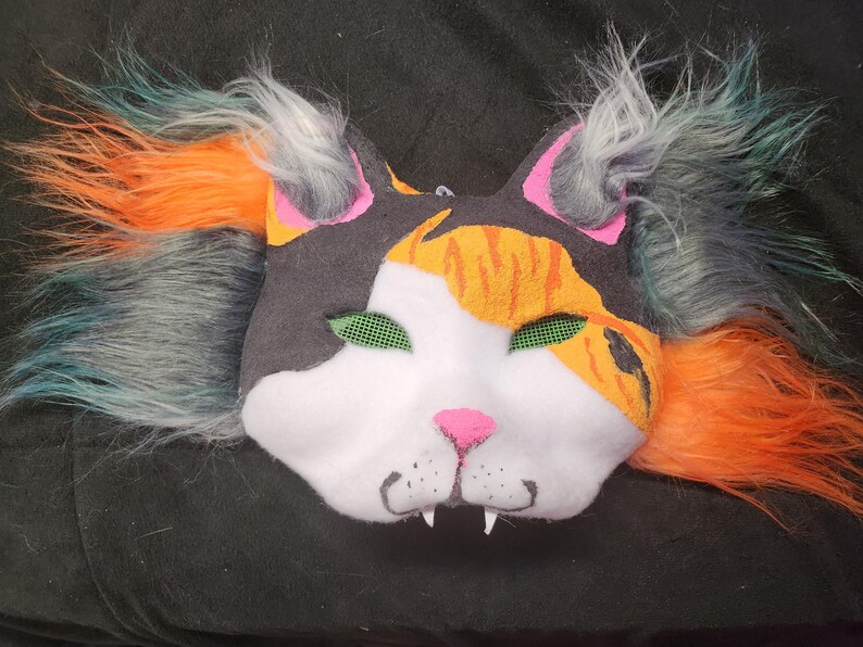 Calico Cat Therian Animal Mask - Etsy