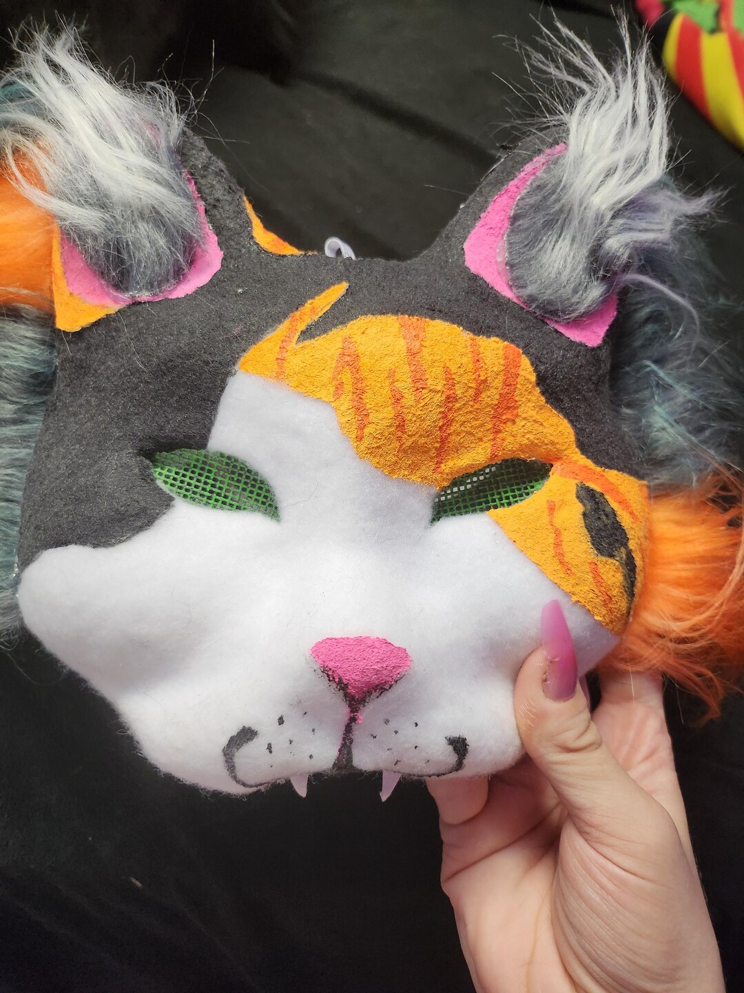 Calico Cat Therian Animal Mask - Etsy