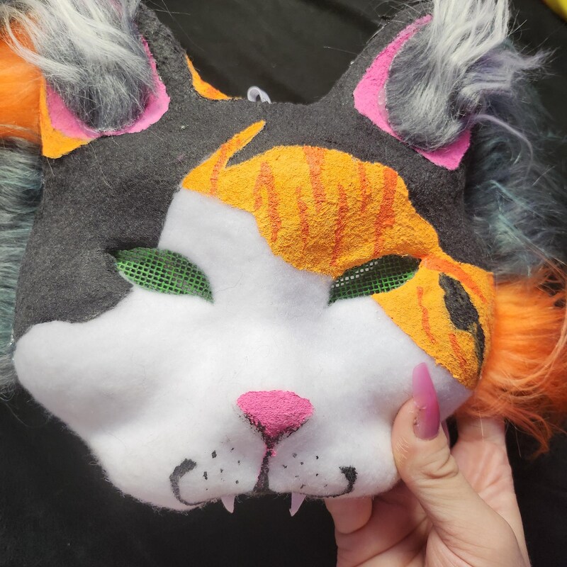 Calico Cat Therian Mask - Etsy