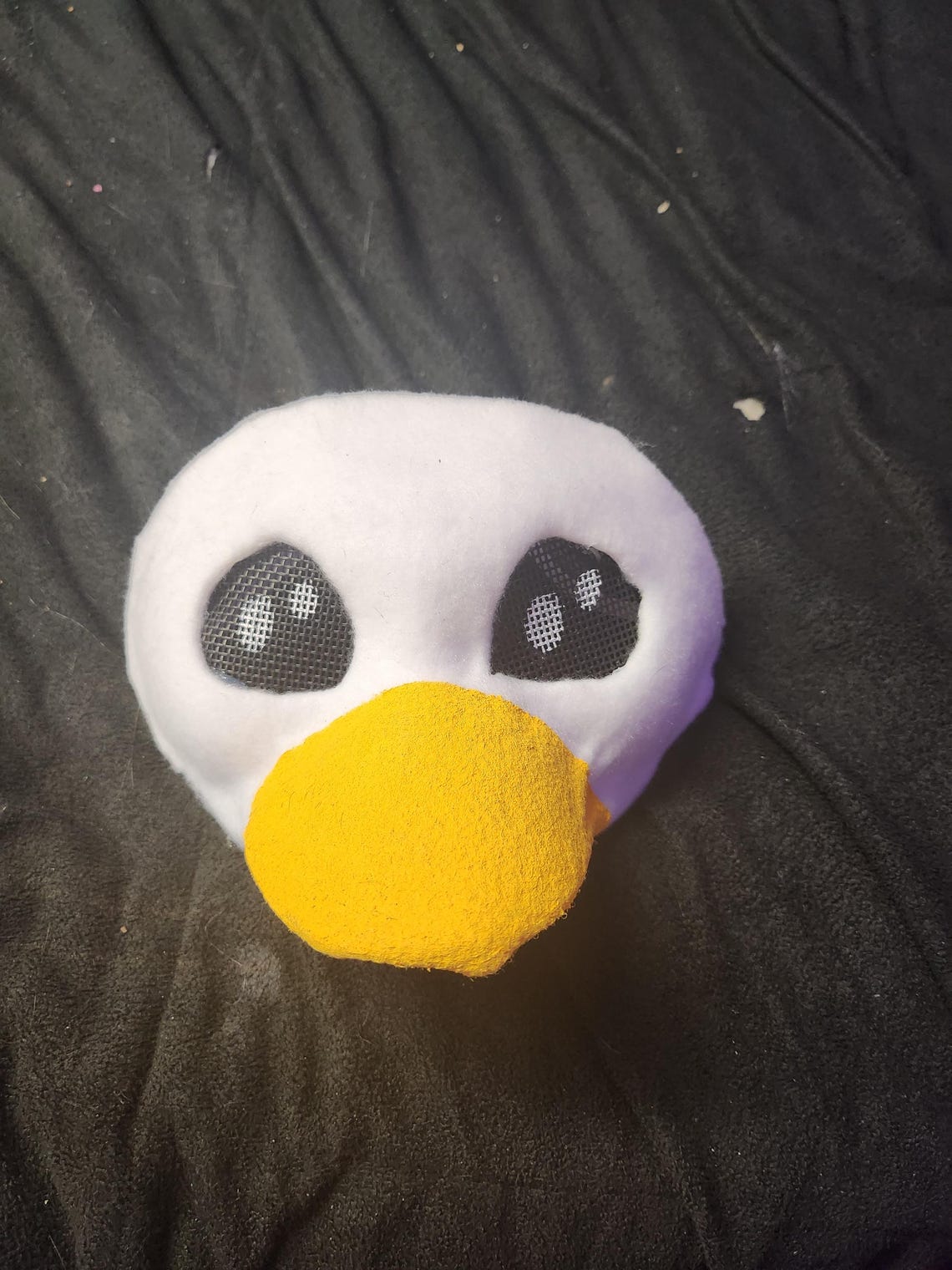 White Therian Animal Duck Mask - Etsy