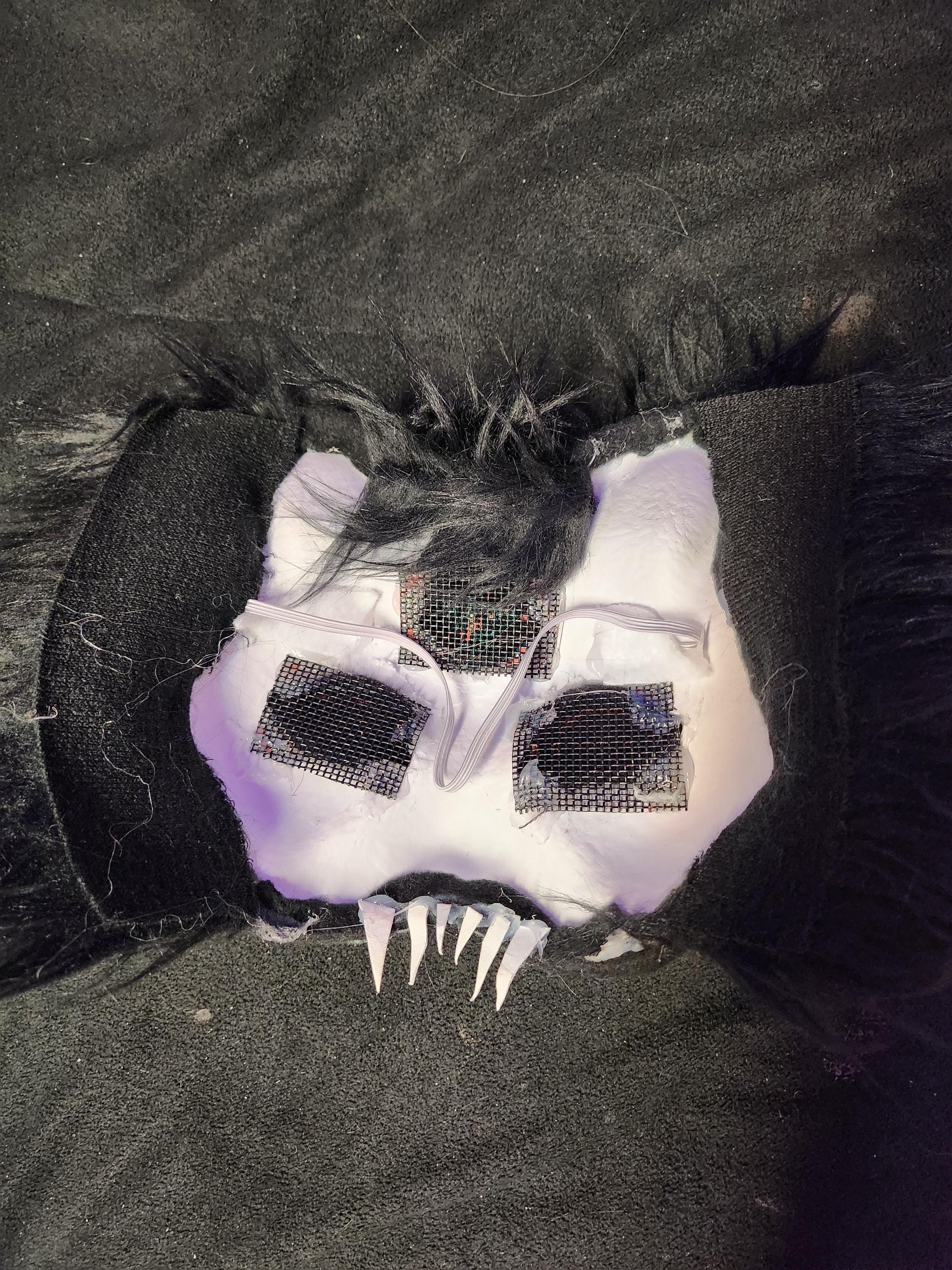 Black Horror Therian Animal Cat Mask - Etsy