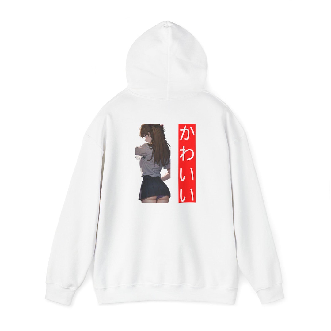 Cute Anime Girl Kawaii Hoodie, Japanese Cartoon Character Top, Unisex ...
