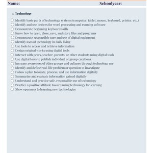 1st Grade Homeschool Checklist - Etsy