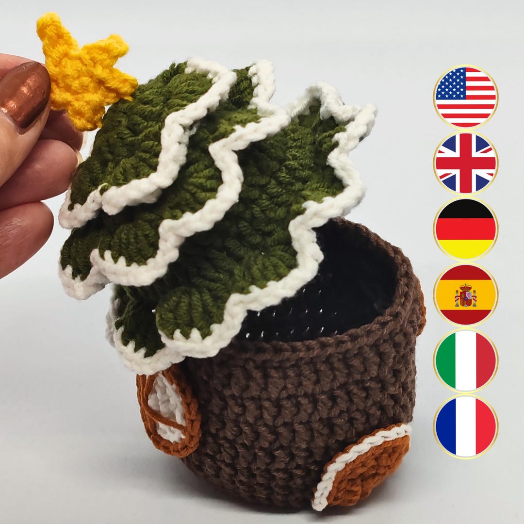 Christmas Tree House Crochet Pattern, Amigurumi Box PDF, Holiday Tree ...