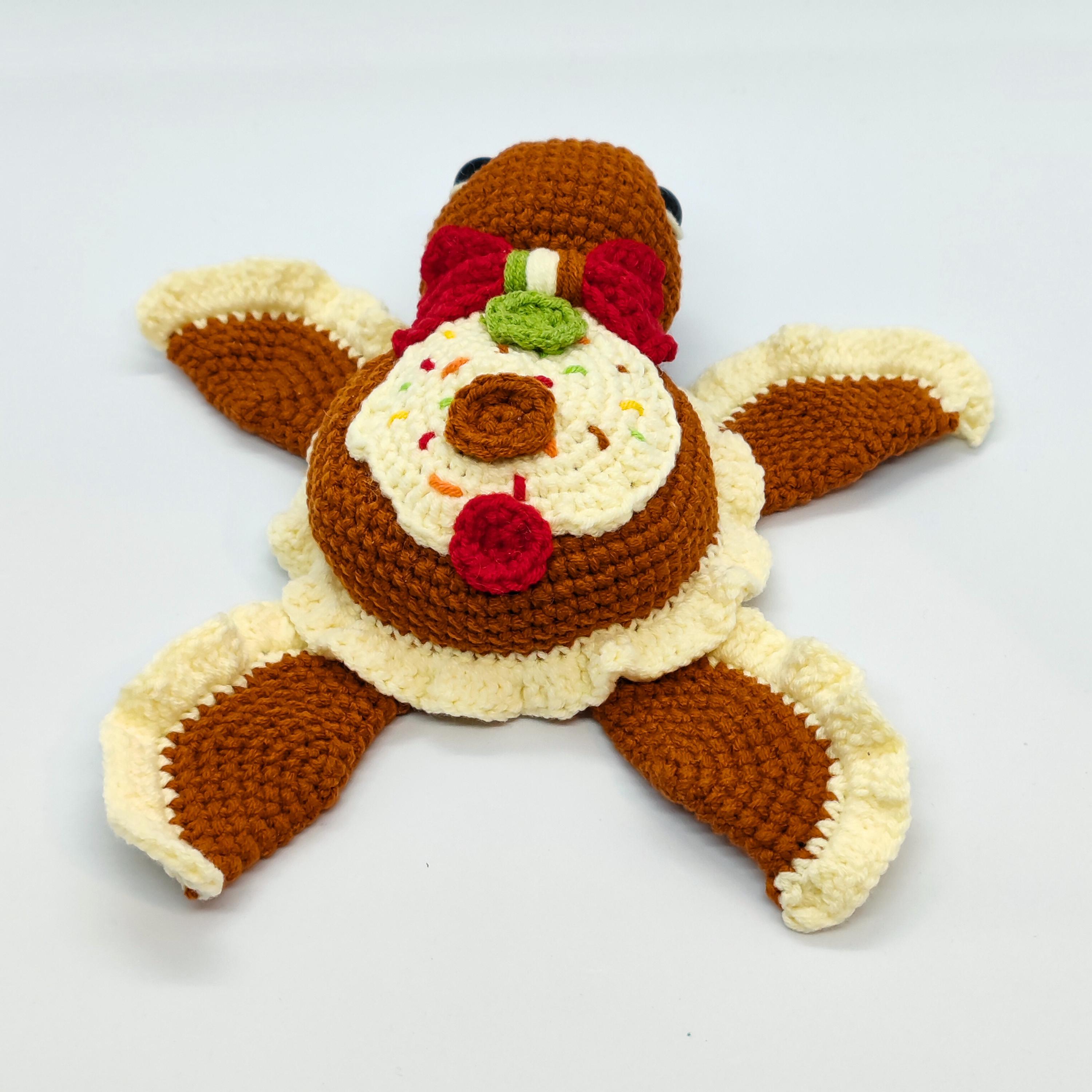 Gingerbread Sea Animals Crochet Pattern, Jellyfish & Turtle Amigurumi ...