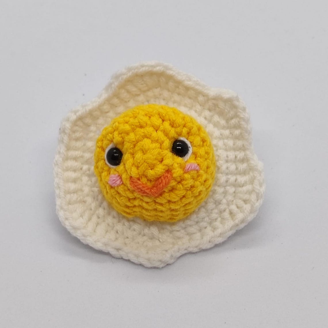 Happy Sunny Side up Egg Crochet Pattern, Plush Egg Amigurumi Tutorial ...