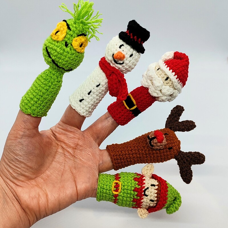 Christmas Finger Puppet - Etsy