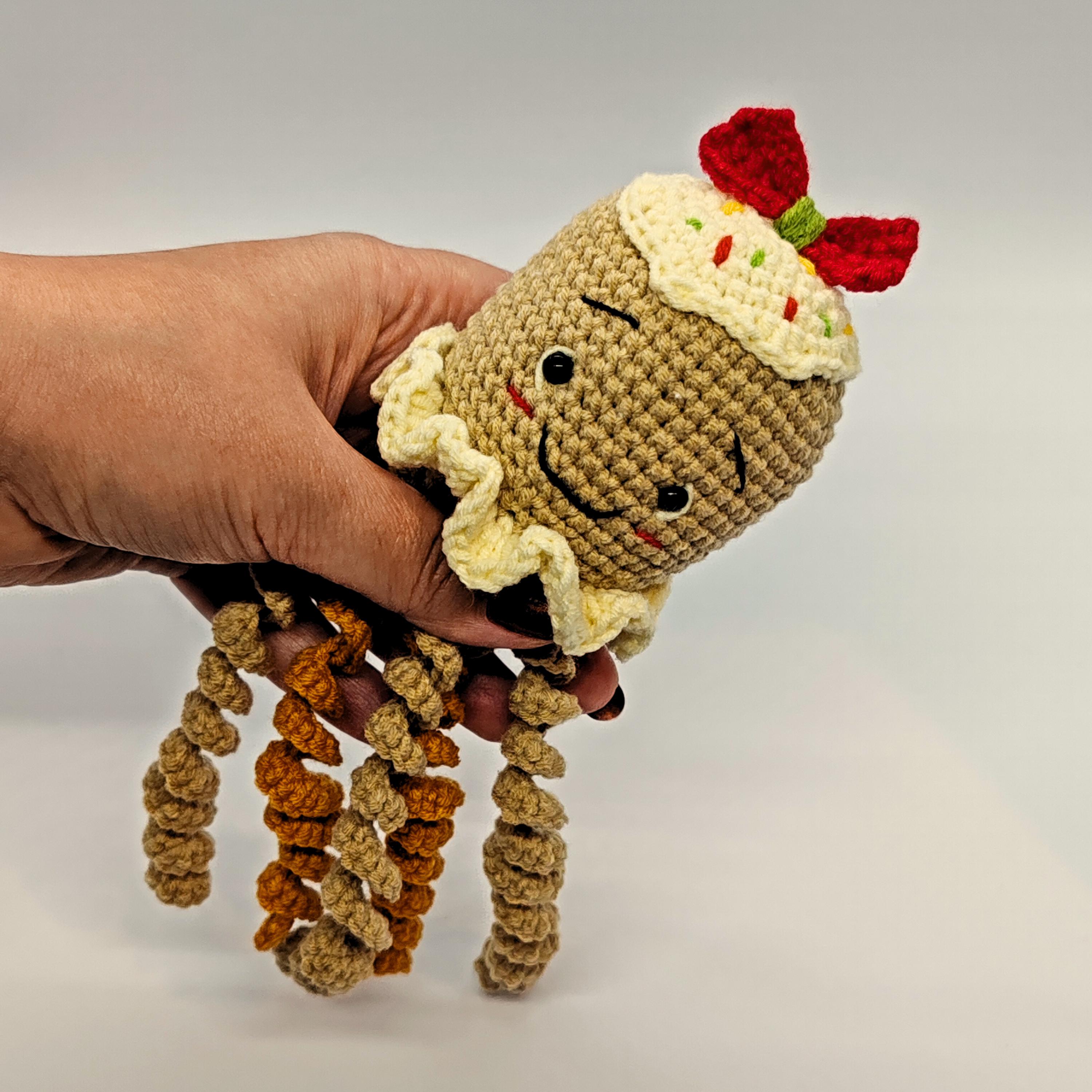 Gingerbread Sea Animals Crochet Pattern, Jellyfish & Turtle Amigurumi ...