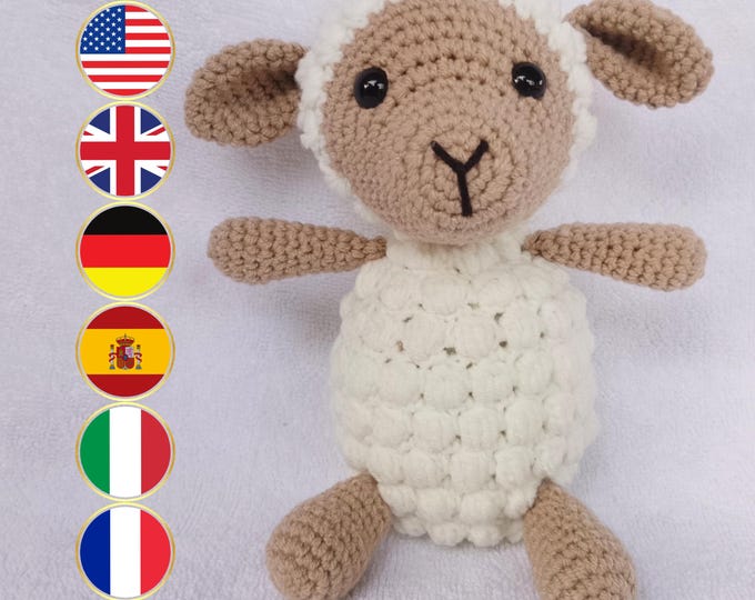 Crochet Shaun the Sheep Pattern | Crochet Shaun the Sheep Keychain ...