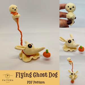 Ghost Dog Crochet Pattern – Halloween Amigurumi PDF Tutorial in English ...