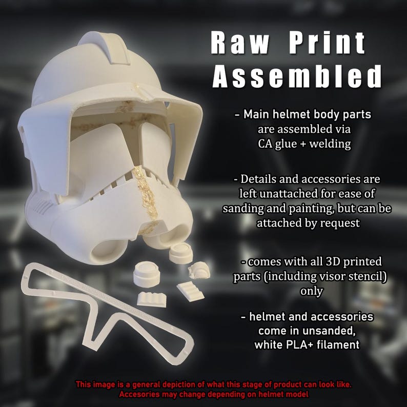 Star Wars Custom Captain Rex Phase II Helmet 3D Printed - Etsy