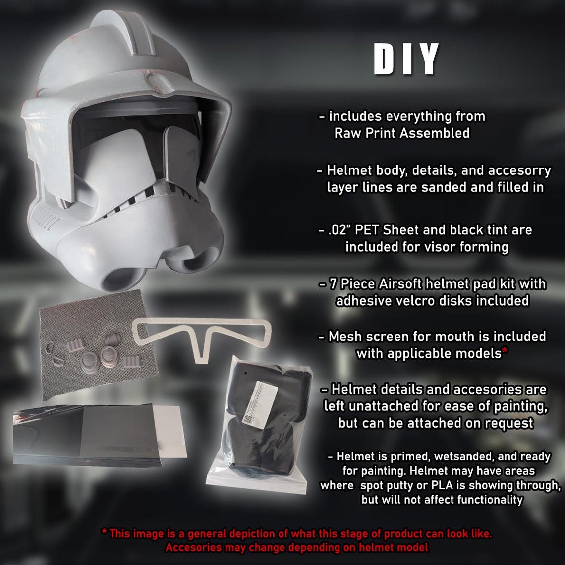 Star Wars Custom Captain Rex Phase II Helmet 3D Printed - Etsy